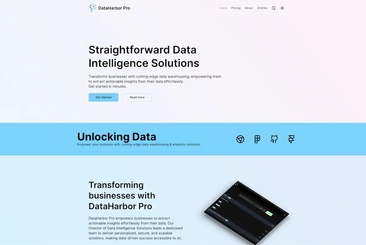 Customizing the landing page | Beautiful & performant Next.js apps ...