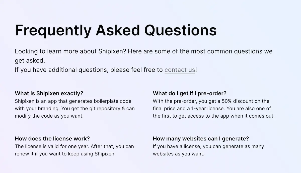 Landing Page FAQ Component | Beautiful & performant Next.js apps ...