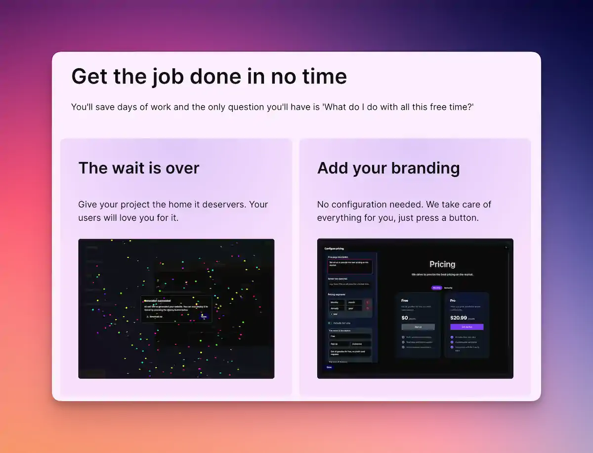 Landing Page Features Grid Component | Beautiful & performant Next.js ...
