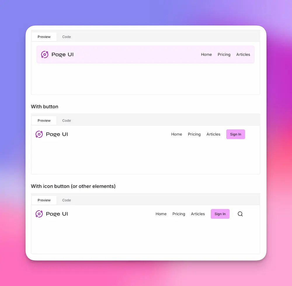Landing Page Navigation / Header | Beautiful & performant Next.js apps ...